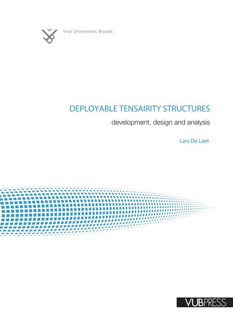 Deployable Tensairity Structures Vrije Universiteit Brussel
