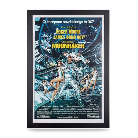 Affiche Vintage Du Film James Bond 007 Moonraker Par Roger Moore 1979