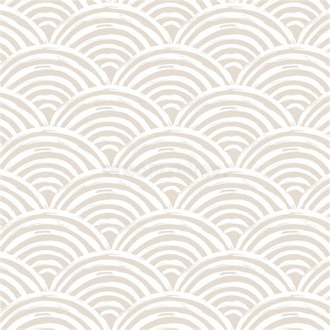 Contemporary Seamless Pattern With Abstract Line In Nude Colors Stock Vector Illustration Of