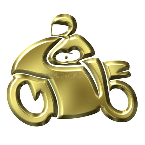 Golden Motorbike stock illustration. Illustration of bike - 2837607