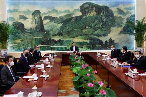 美国国务卿布林肯会晤中国国家主席习近平 双方承诺稳定双边关系 Abc News