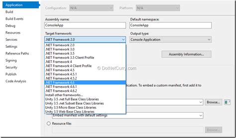 Building Applications For Different Net Framework Versions Dotnetcurry