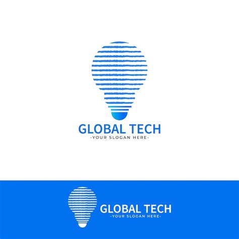 Premium Vector Global Tech Logo Design