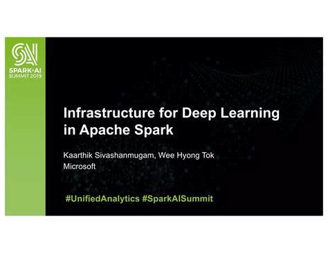 Infrastructure For Deep Learning In Apache Spark Ppt