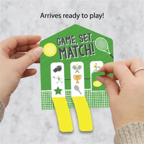 Big Dot Of Happiness You Got Served Tennis Party Game Cards Pull Tabs 3