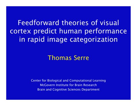 Feedforward Theories Of Visual Cortex Predict Human Performance In