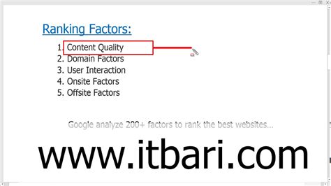 seo bangla tutorial [2018] ranking factors youtube
