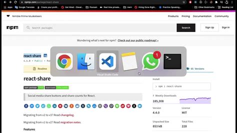 How To Use React Share Npm Library In React Js Youtube