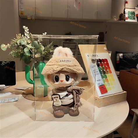 กล่องใส่ Labubu อะคริลิค สูง 40cm Zimomo 60cm กล่องโชว์ตุ๊กตา กล่องโชว์