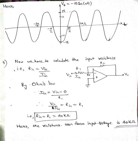 Solved Question Given The Following Circuit With Ideal Op Model With The Following