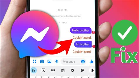 How To Fix Messenger Couldnt Send The Message Problem Youtube
