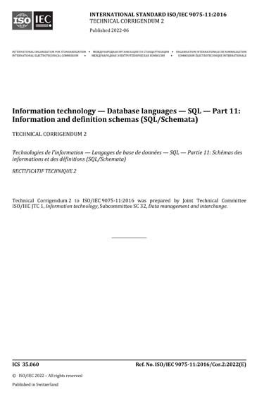ISO IEC Cor Corrigendum