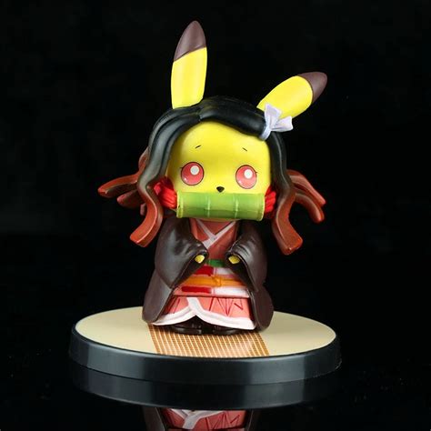 Pikachu Demon Slayer Cosplay Figures Sasugatoys