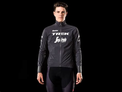 Santini Trek Segafredo Men S Team Packable Waterproof Jacket Trek Bikes