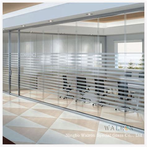12mm Clearfrosted Temperedtoughened Glass Wallpartition In Officehotels China Glass Wall