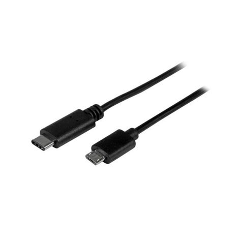 Cable Usb Type C Vers Micro Usb 1 Mètre Noir