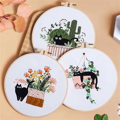 Neue DIY Stickerei Handarbeit Werkzeuge F R Anf Nger Hause N Hen