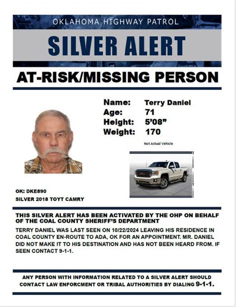 Update Silver Alert Cancelled For Ada Man