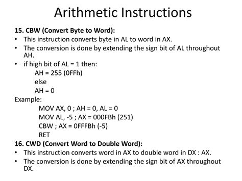 Instruction Sets Of 8086 Ppt