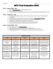 Comprehensive Guide For MCV4U0 Final Evaluation 2023 Course Hero