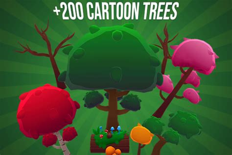 Stylized Trees Pack 200 Tree Assets 3d Trees Unity Asset Store