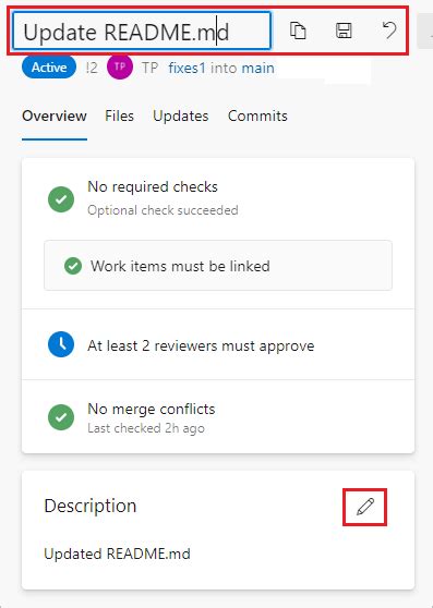 创建拉取请求以查看和合并代码 Azure Repos Microsoft Learn