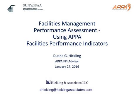 Pdf Facilities Management Performance Assessment Using