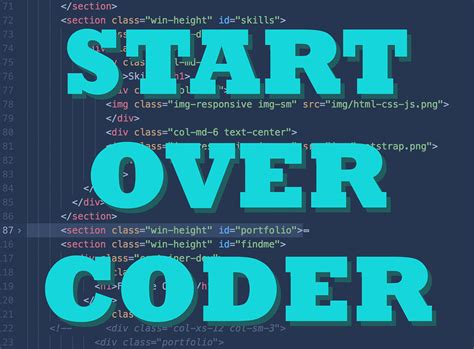 start over coder