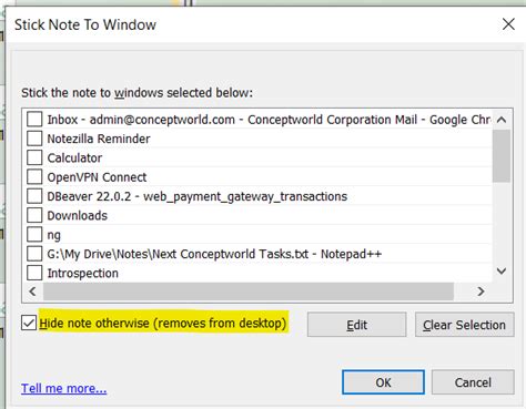 how to keep sticky notes visible even when linked windows aren t active in notezilla