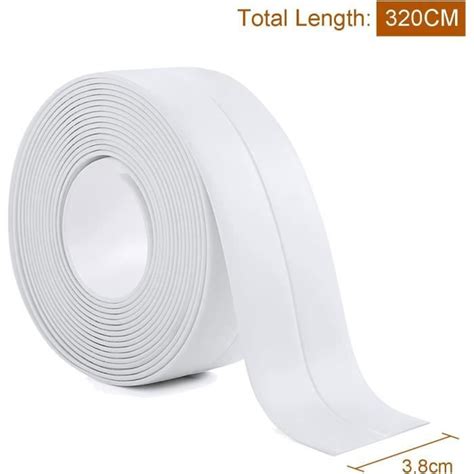 Bande Etancheite Autocollante Rouleaux PVC Joint Salle De Bain Ruban De Calfeutrage Pour