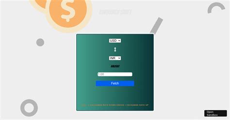 currency convert website codesandbox