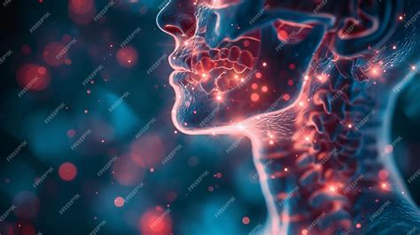 Man Hyperparathyroidism Glowing Depiction Of Bones Showing Excessive Calcium Loss Premium Ai