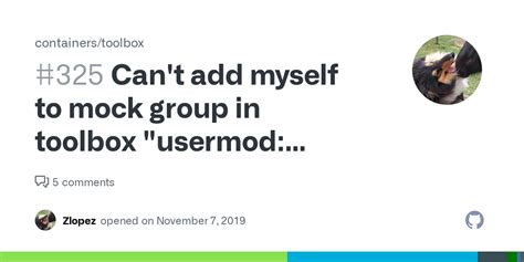 Cant Add Myself To Mock Group In Toolbox Usermod Group Mock Does
