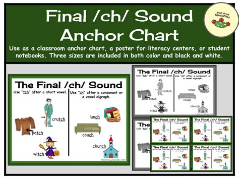 Phonics Anchor Chart Final Ch With Ch And Tch Made By Teachers