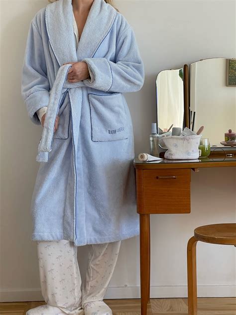 Bath Robe Blue Blue Djerf Avenue