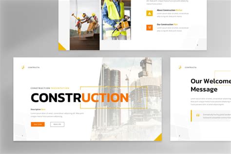 Contructa Construction Powerpoint Template Incl Building And Construction Envato