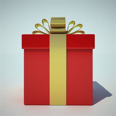 礼品盒01 3D模型 5 wrl obj fbx 3ds max unknown Free3D