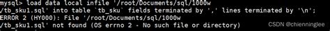 Error 2068 Hy000 Load Data Local Infile File Request Rejected Due To