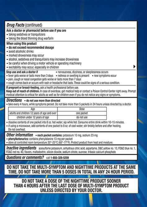 Usa Theraflu Multi Symptom Nighttime Severe Cold And Cough