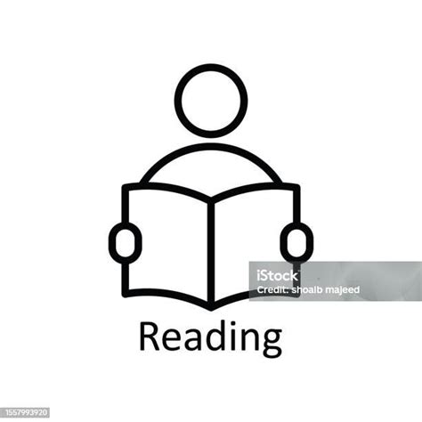 Lecture Du Contour Vectoriel Illustration De Conception Dicônes Symbole