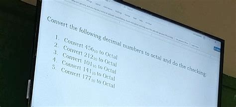 Convert The Following Decimal Numbers To StudyX