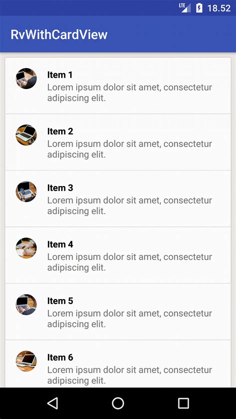 How To Present Items On One Card In A Recycler View Schibsted Blog