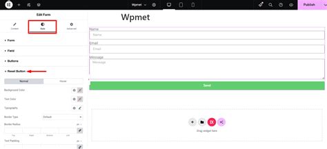 How To Add Reset Button In Elementor Forms