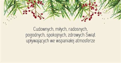 Świąteczne życzenia Na Boże Narodzenie Wzruszające Kartki
