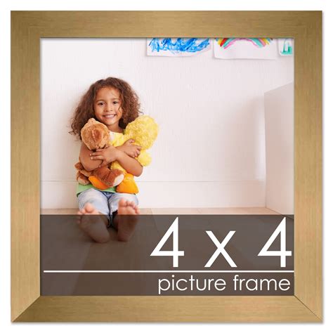 4x4 Solid Wood Picture Frame With Uv Resistant Acrylic And Acid Free