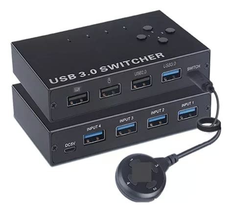 Conmutador Compartido Usb 30 De 4 Puertos Conmutador Kvm Cuotas Sin