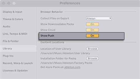 Working With The Browser — Ableton Reference Manual Version 12 Ableton