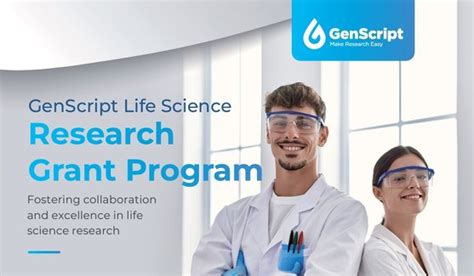 Genscript Life Science Research Grant Program 2024 Visas Iespējas