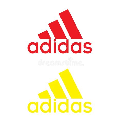 Logo Di Adidas Su Fondo Bianco Fotografia Editoriale Illustrazione Di