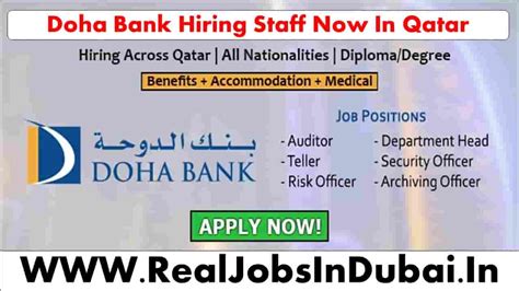 Doha Bank Careers Jobs Opportunities Available Now In Qatar 2223
